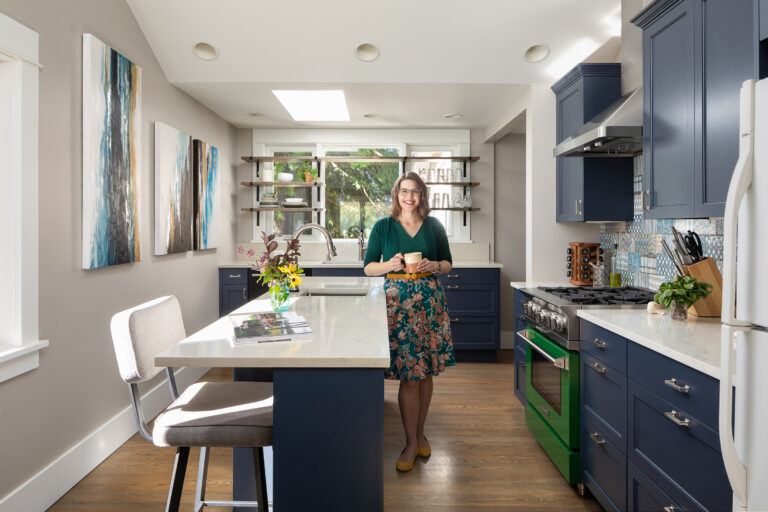 A Gorgeous Green Oven Is the Star of This Kitchen! | Seriously Happy Homes